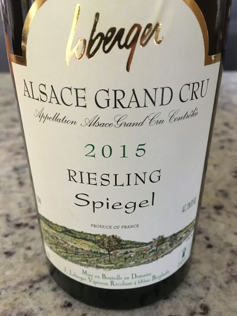 2016 Loberger Riesling Spiegel, France, Alsace, Alsace Grand Cru ...