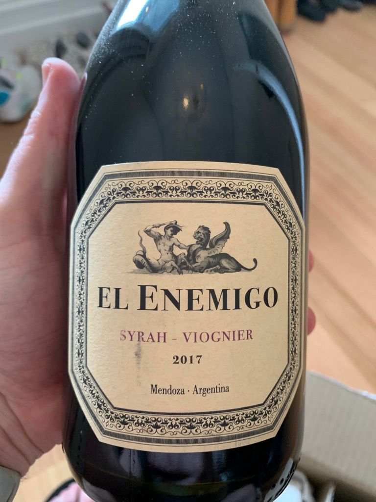 2017 El Enemigo Syrah - Viognier, Argentina, Mendoza, Lujan de Cuyo ...