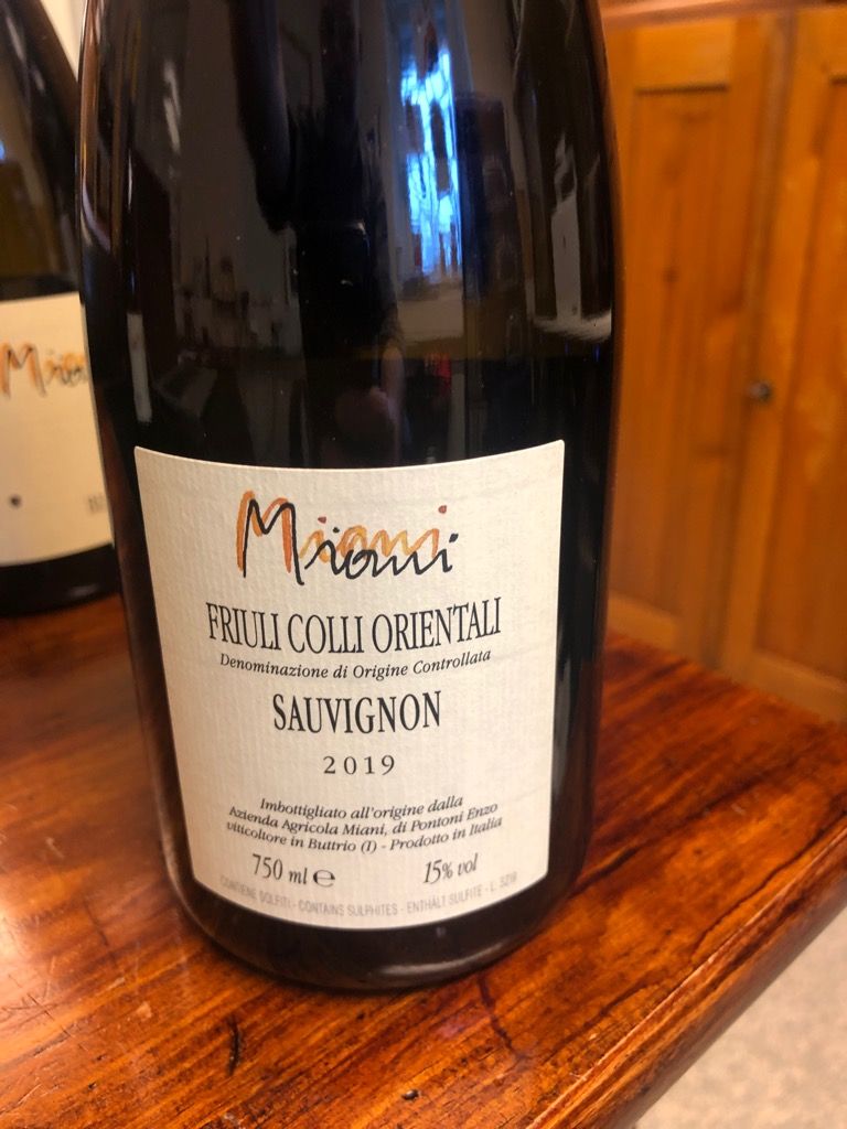 2019 Miani Sauvignon Zitelle, Italy, Friuli-Venezia Giulia, Venezia ...