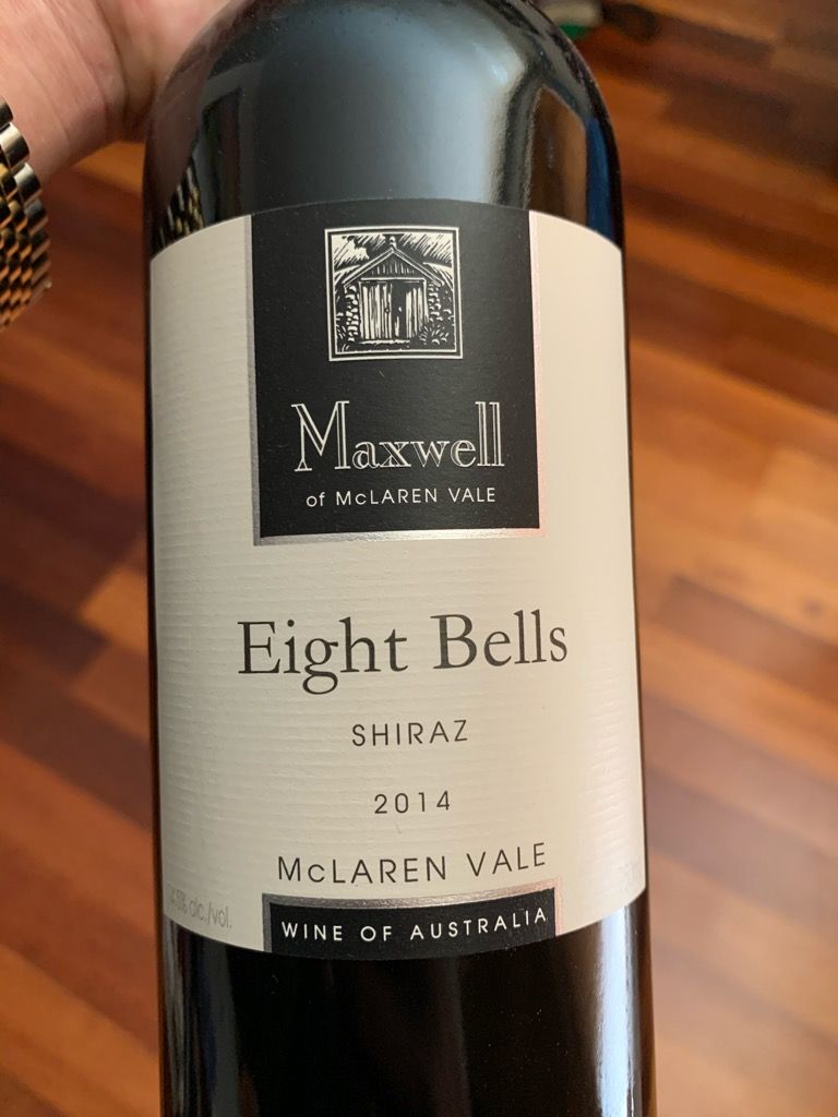 2015 Maxwell Shiraz Eight Bells Reserve, Australia, South Australia ...