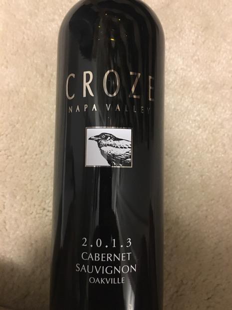 2013 Croze Cabernet Sauvignon Napa Valley, USA, California, Napa Valley ...