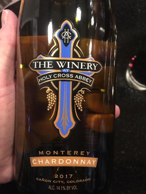 2016 The Winery at Holy Cross Abbey Chardonnay Monterey, USA, Colorado ...