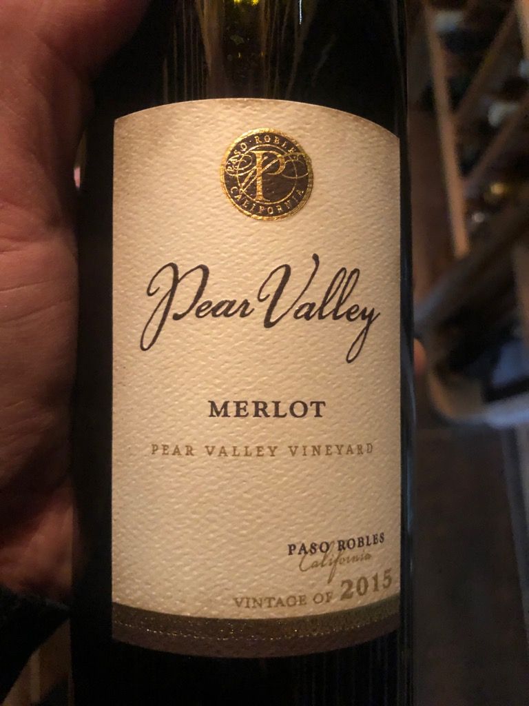 2016 Pear Valley Merlot Pear Valley Vineyard, USA, California, Central ...
