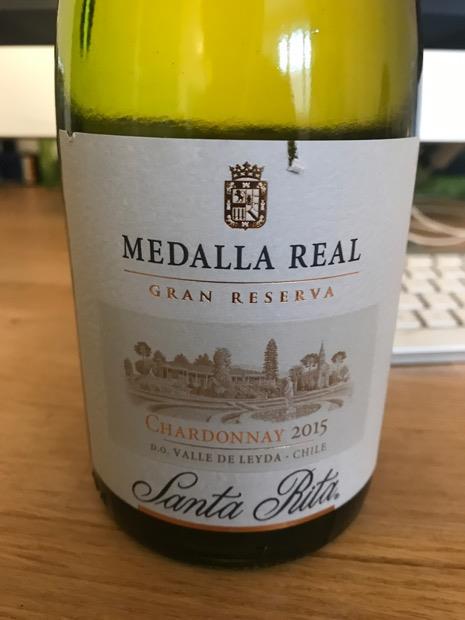 2015 Viña Santa Rita Chardonnay Medalla Real Gran Reserva, Chile ...
