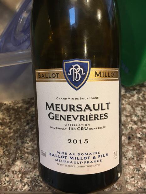 2014 Ballot-Millot & Fils Meursault 1er Cru Les Genevrières, France ...