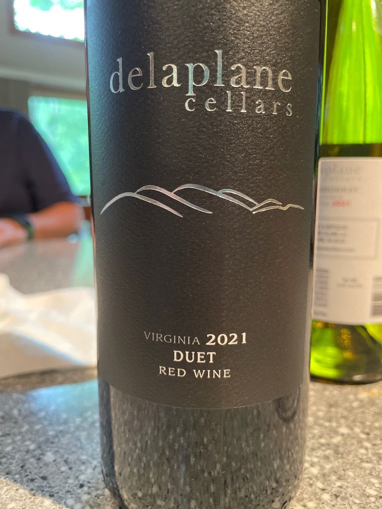 2021 Delaplane Cellars Duet, USA, Virginia, Northern Virginia, Fauquier ...