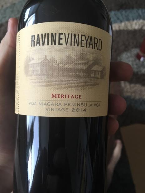2014 Ravine Vineyard Meritage Red, Canada, Ontario, Niagara Peninsula ...