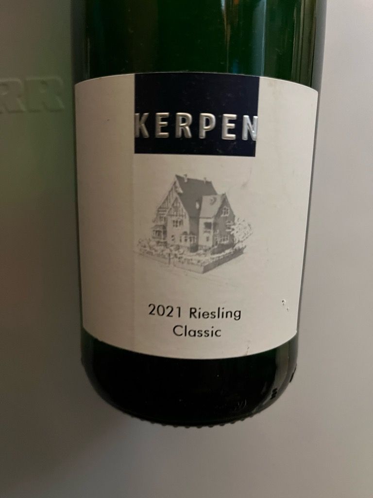 2021 Kerpen Wehlener Sonnenuhr Riesling QbA Classic, Germany, Mosel ...