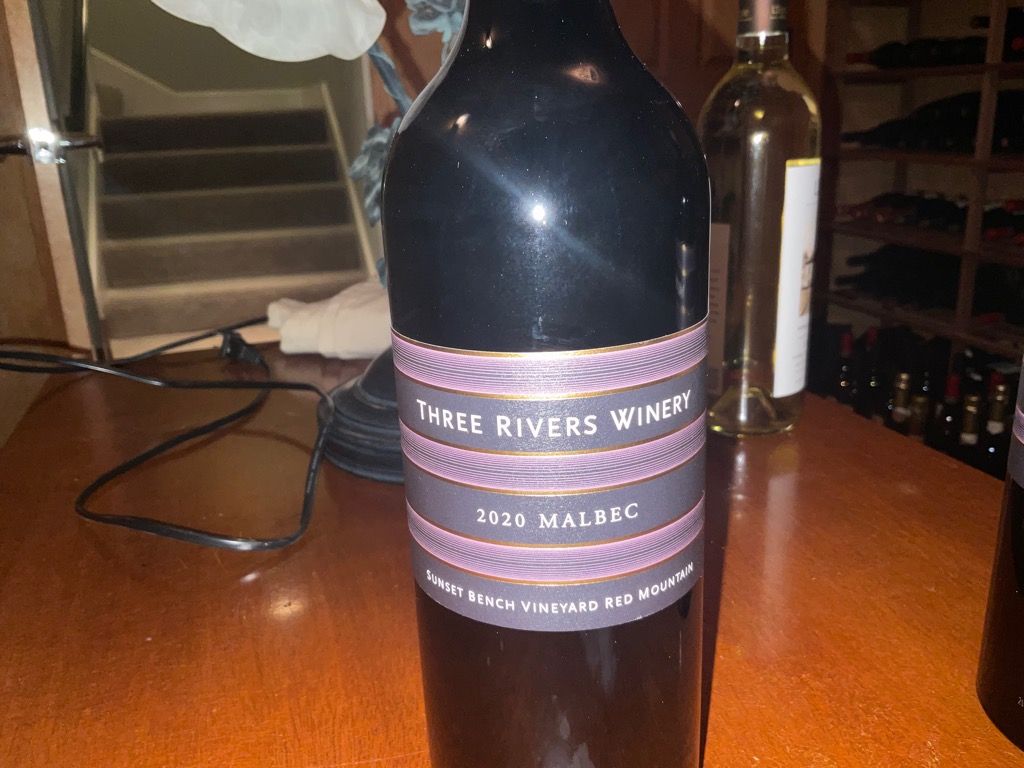 2020 Three Rivers Winery Malbec, USA, Washington, Columbia Valley ...