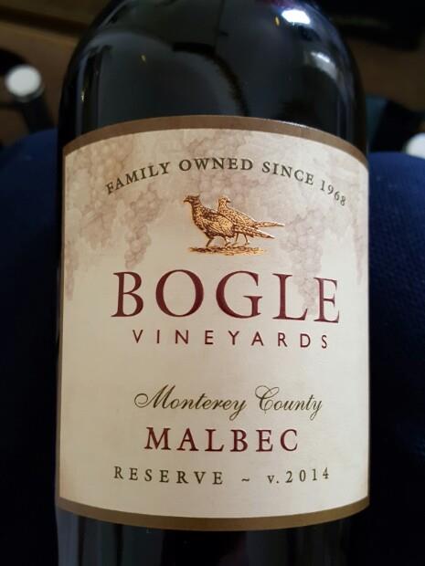 2014 Bogle Vineyards Malbec Reserve, USA, California, Sierra Foothills ...