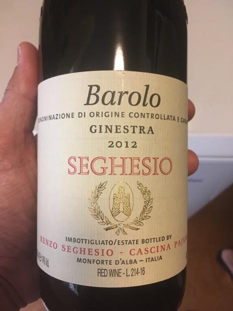 2012 Renzo Seghesio Barolo Ginestra, Italy, Piedmont, Langhe, Barolo ...