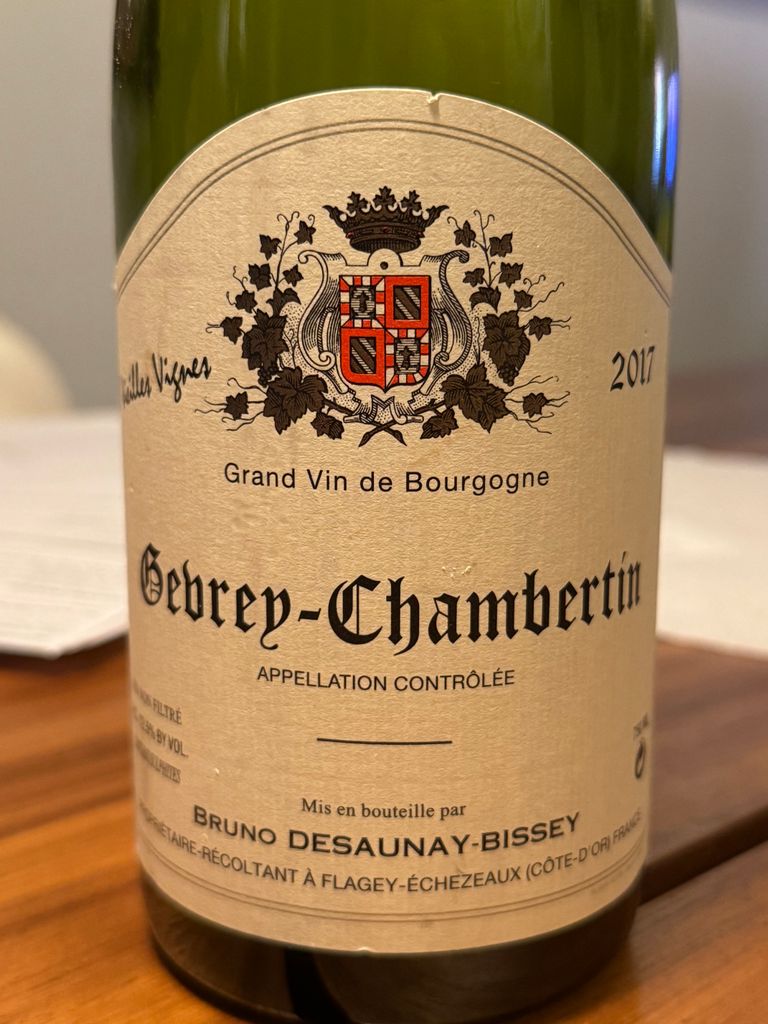 2021 Bruno Desaunay-Bissey Gevrey-Chambertin, France, Burgundy, Côte de ...