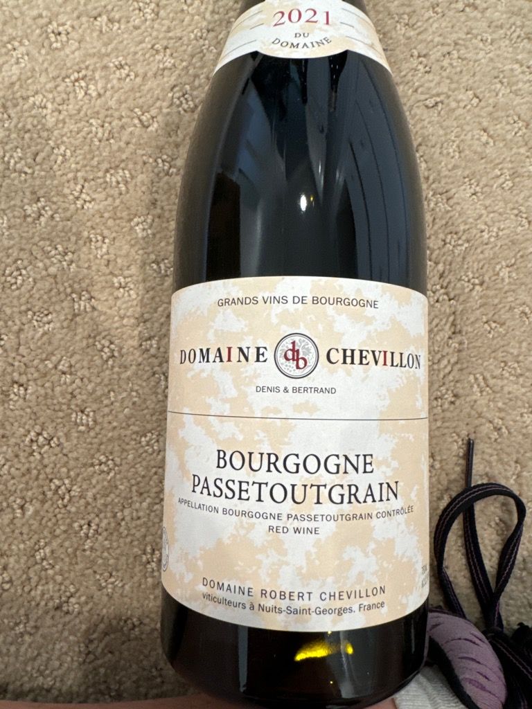 2021 Domaine Robert Chevillon Bourgogne Passetoutgrains, France ...