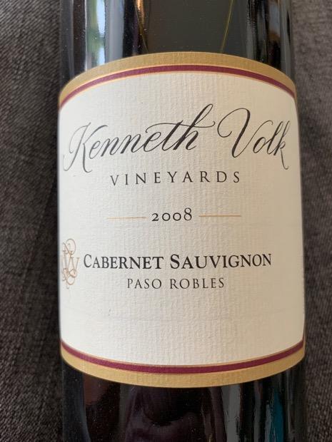2008 Kenneth Volk Cabernet Sauvignon Paso Robles, USA, California ...