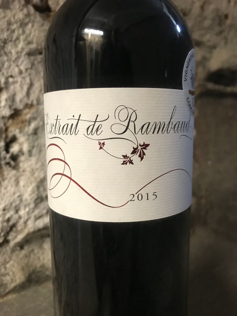 2015 Vignobles Daniel Mouty Merlot Extrait de Rambaud, France, Bordeaux ...