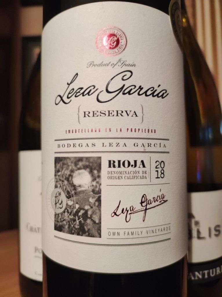 2018 Leza Garcia Rioja Reserva, Spain, La Rioja, Rioja - CellarTracker