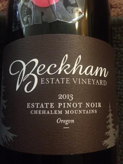 2013 Beckham Estate Vineyard Pinot Noir Estate, USA, Oregon, Willamette ...