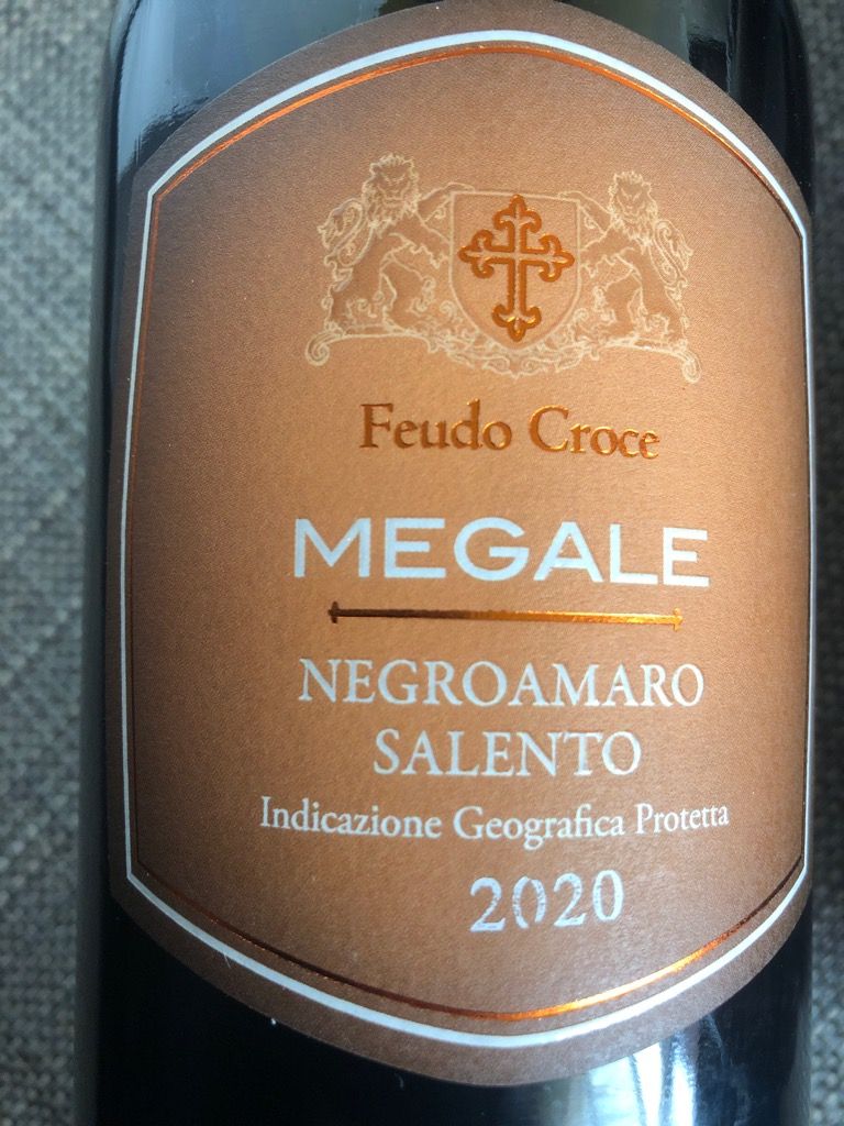 2020 Feudo di Santa Croce Megale Barrique Salento IGT, Italy, Puglia ...