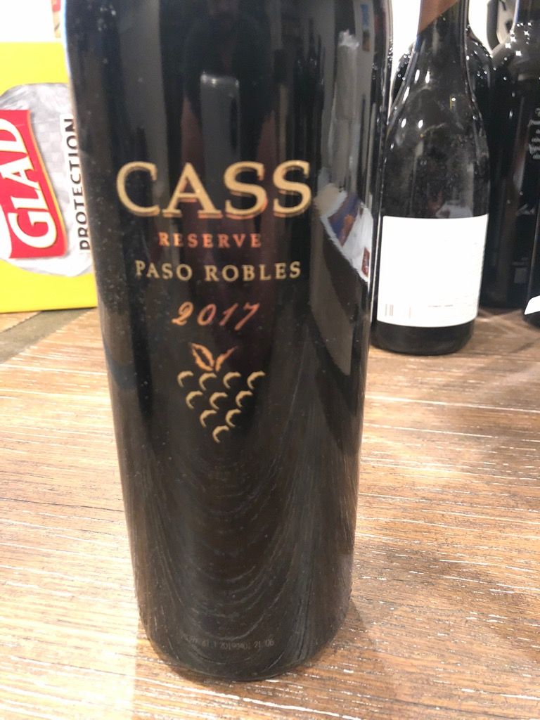 2017 Cass Cabernet Sauvignon Reserve, USA, California, Central Coast ...