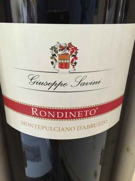 2012 Fattoria Giuseppe Savini Montepulciano d'Abruzzo Rondineto, Italy, Abruzzi, Montepulciano d ...