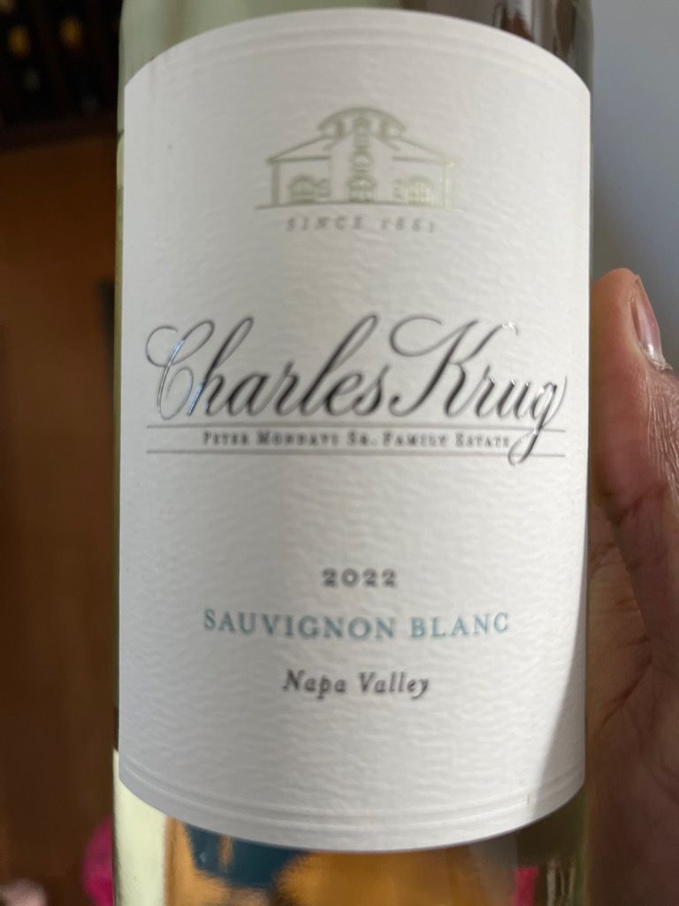 2022 Charles Krug Winery (Peter Mondavi Family) Sauvignon Blanc, USA ...