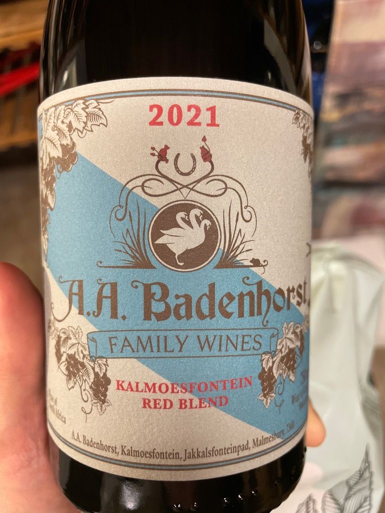 2021 Badenhorst Family Wines Red Blend Kalmoesfontein Swartland, South ...