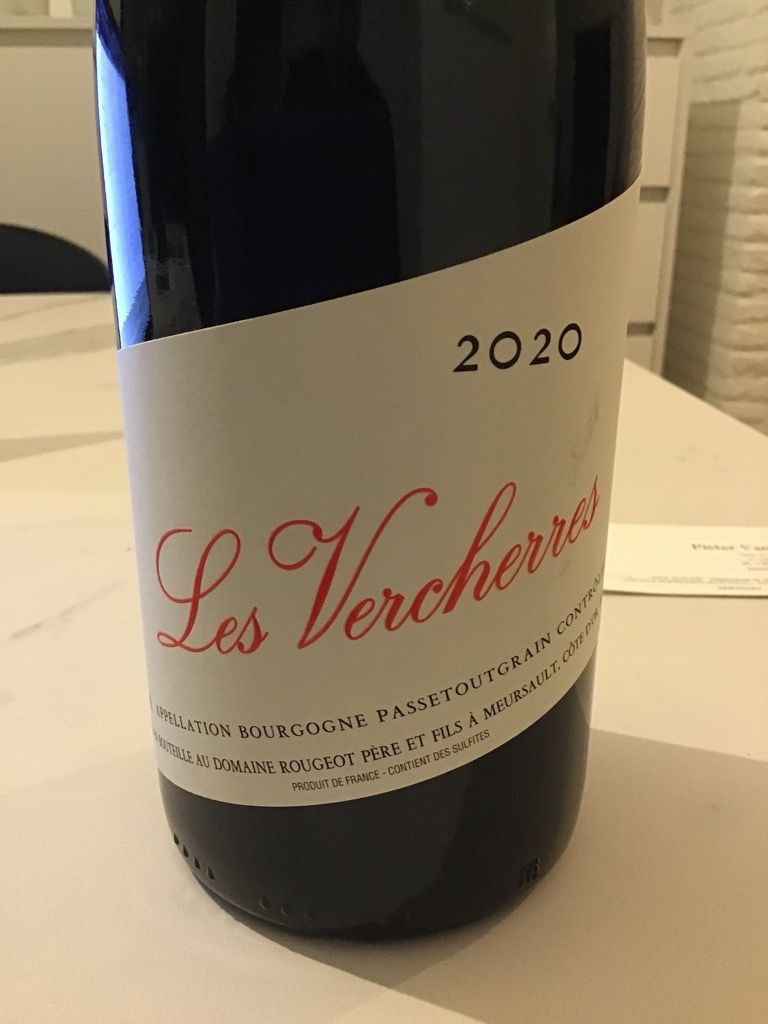 2020 Domaine Rougeot Bourgogne Passetoutgrains Les Vercherres, France ...