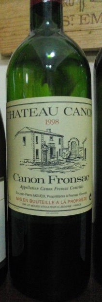 1998 Château Canon (Canon-Fronsac), France, Bordeaux, Libournais, Canon ...