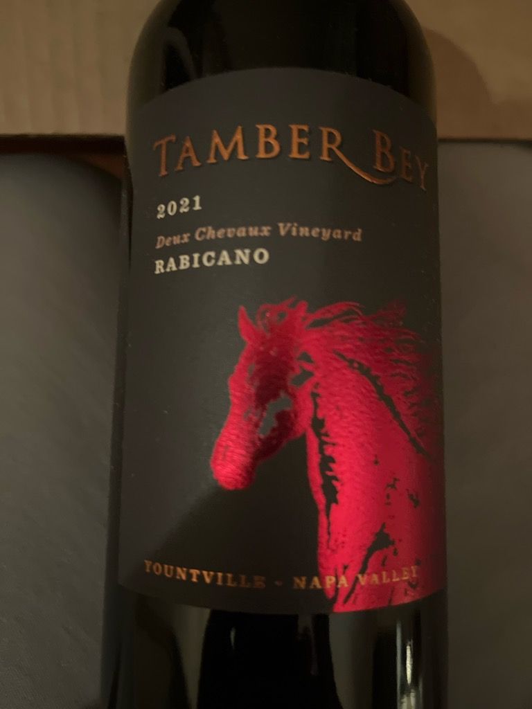 2021 Tamber Bey Rabicano Deux Chevaux Vineyard, USA, California, Napa ...