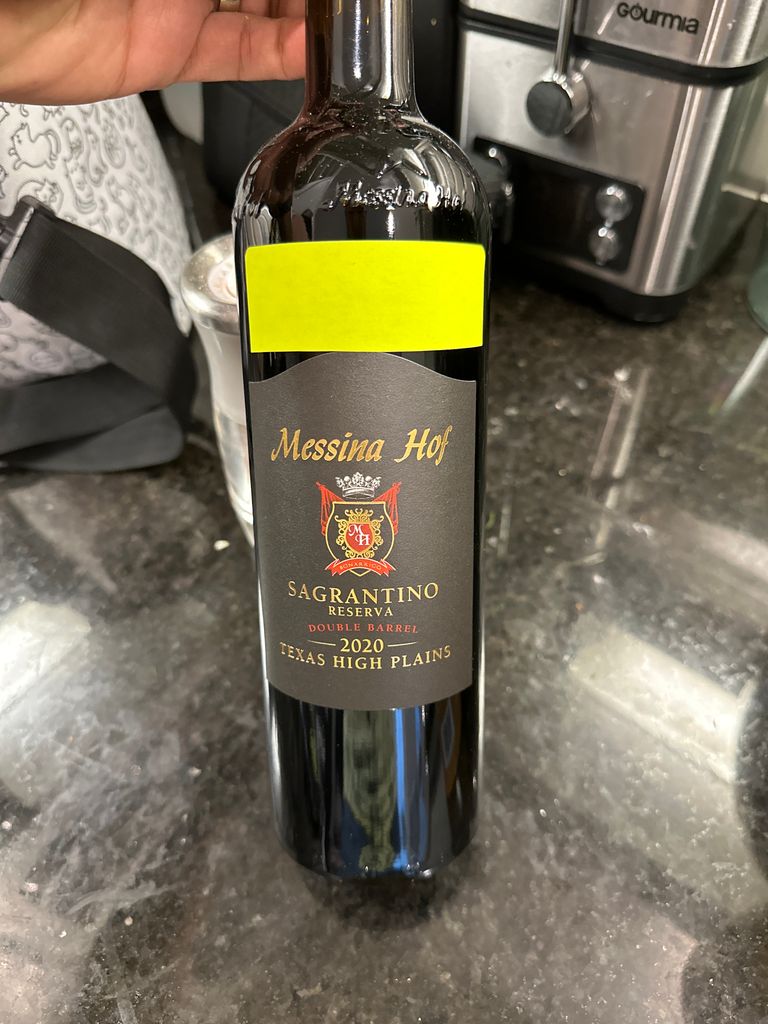 2021 Messina Hof Sagrantino Reserva, USA, Texas, Texas Hill Country ...
