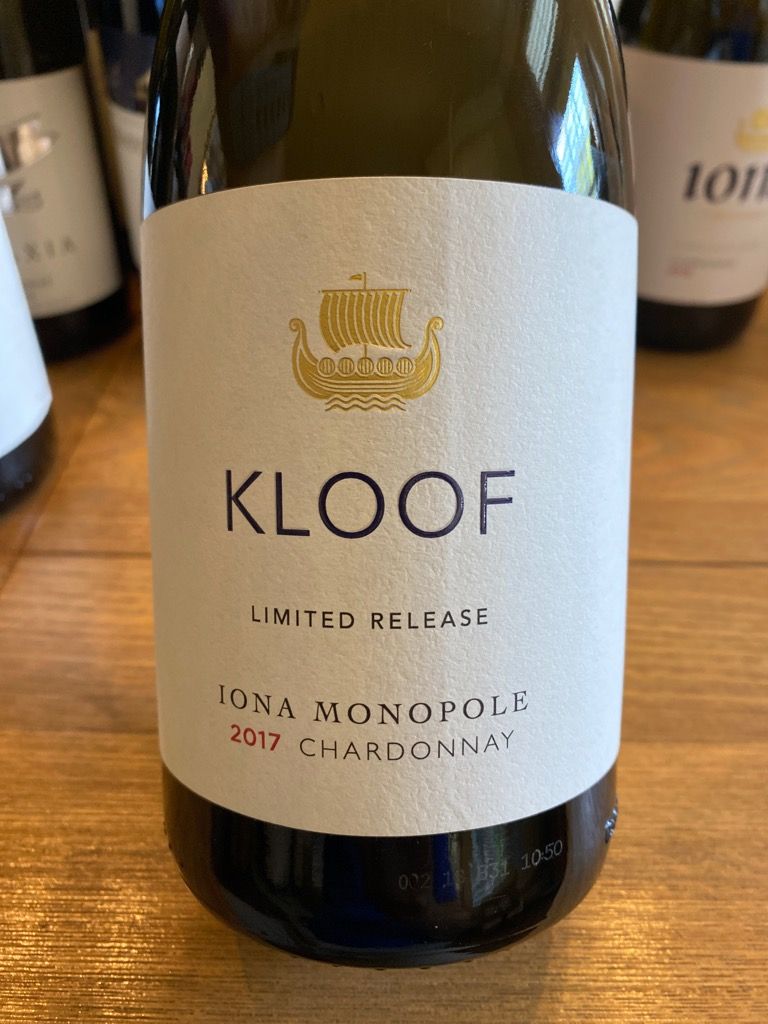 2019 Iona Monopole Chardonnay Kloof, South Africa, Cape South Coast ...