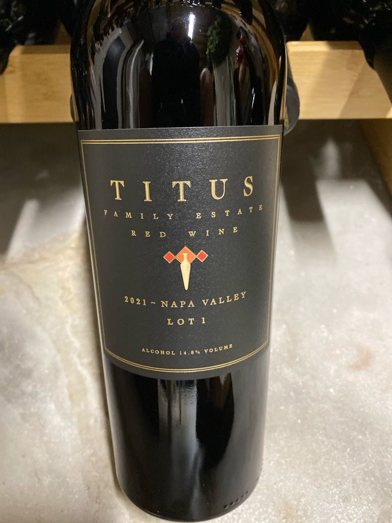 2021 Titus Red Wine Lot 1, USA, California, Napa Valley - CellarTracker