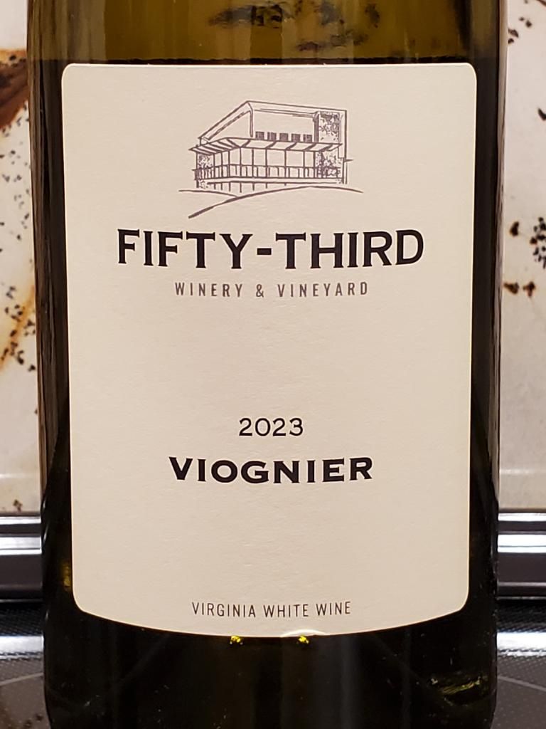 2023 Fifty Third Viognier Louisa County, USA, Virginia, Central ...