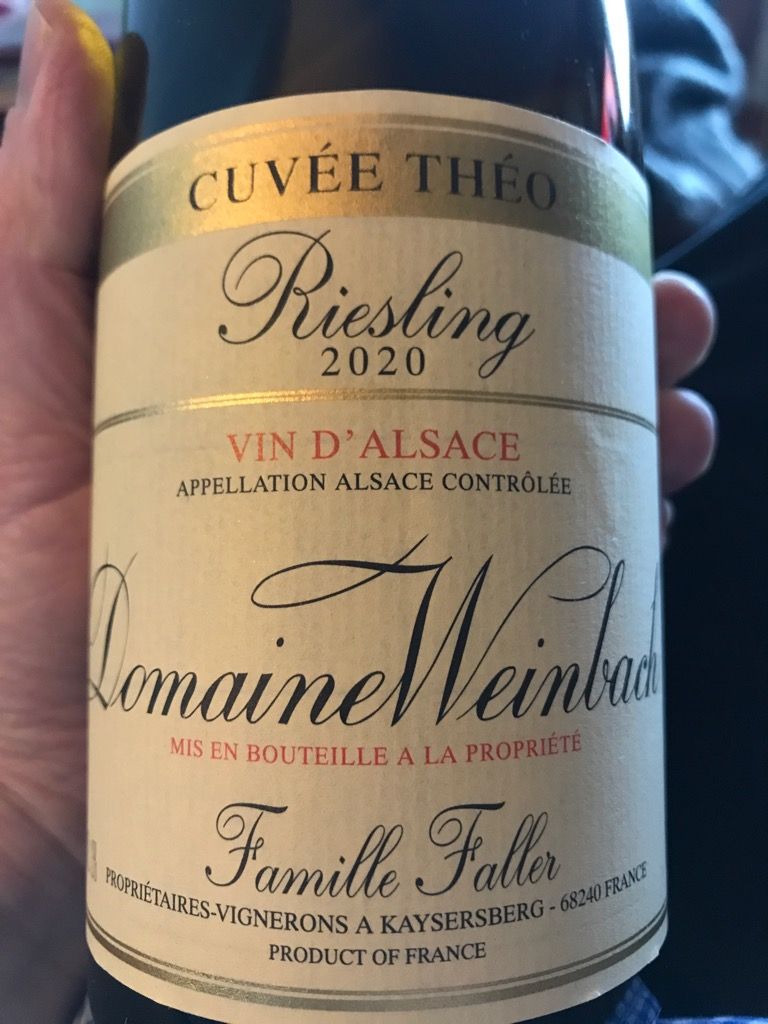 Community Tasting Notes - 2020 Domaine Weinbach Riesling Cuvée Théo ...