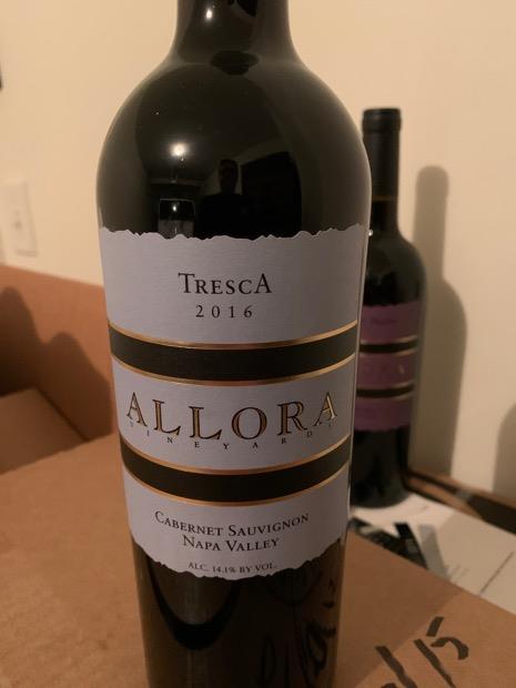 2016 Allora Vineyards Cabernet Sauvignon Tresca, USA, California, Napa ...