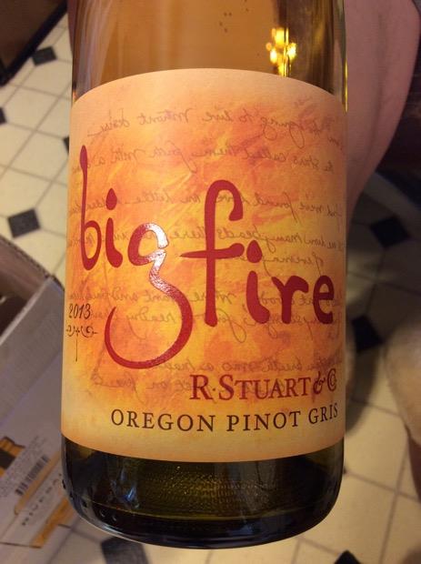 2013 R. Stuart & Co. Pinot Gris Big Fire, USA, Oregon - CellarTracker