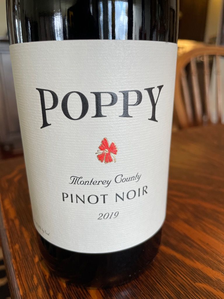 2019 Poppy Pinot Noir, USA, California, Central Coast, Monterey County ...