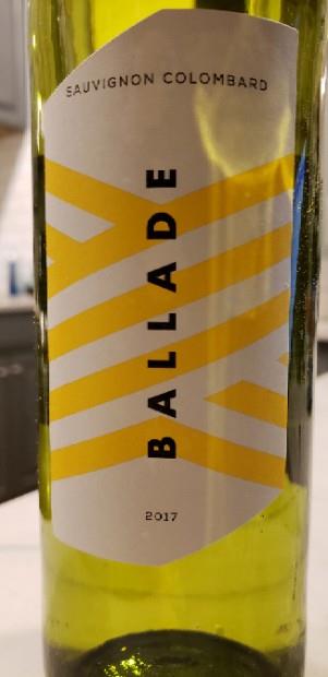 2017 Domaine de Ballade Colombard, France, Southwest France, Gascony ...