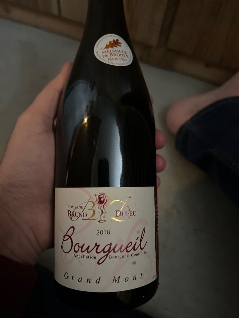 2020 Domaine Bruno Dufeu Bourgueil Cuvée Grand Mont, France, Loire ...