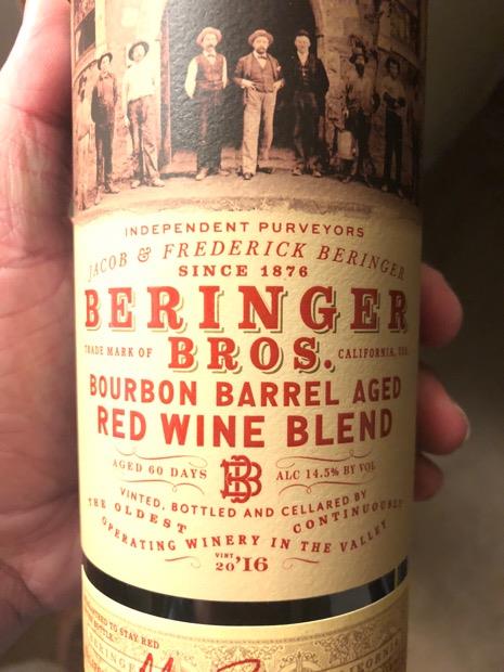 2016 Beringer Bros. Bourbon Barrel Aged Red Blend, USA, California ...