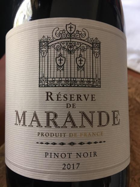 2022 Reserve de Marande Pinot Noir, France, Vin de France - CellarTracker
