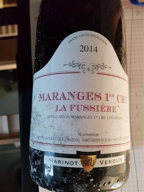 2012 Marinot-Verdun Maranges 1er Cru La Fussière, France, Burgundy ...