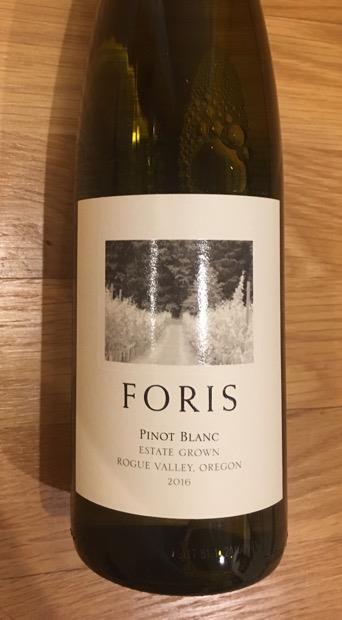 2016 Foris Pinot Blanc, USA, Oregon, Southern Oregon, Rogue Valley ...