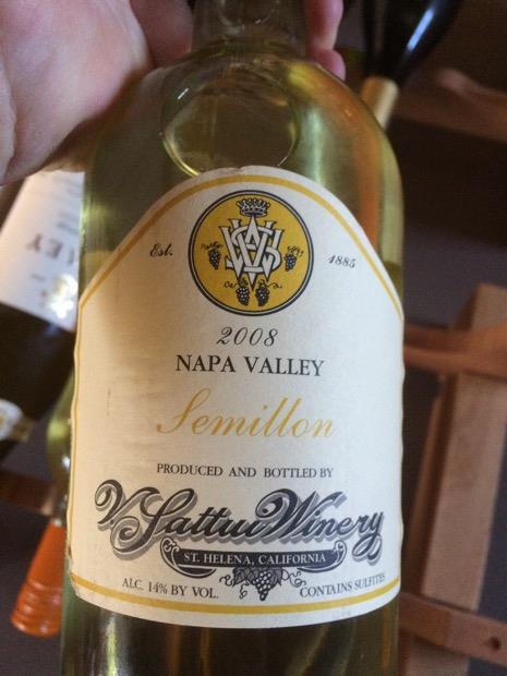 2008 V Sattui Winery Sémillon Carsi Vineyard Usa California Napa