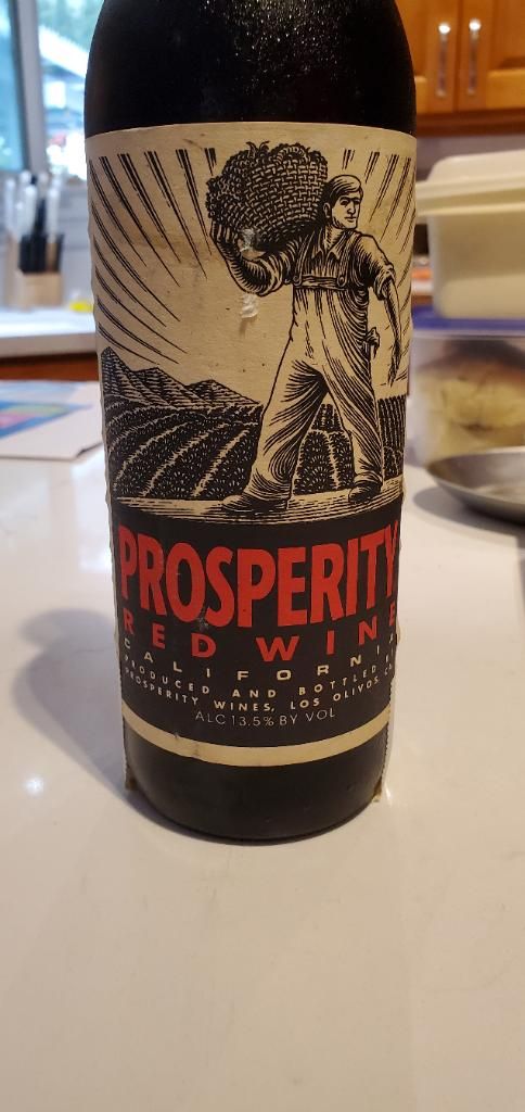 1999 Prosperity Wines Prosperity Red, USA, California, Central Coast ...