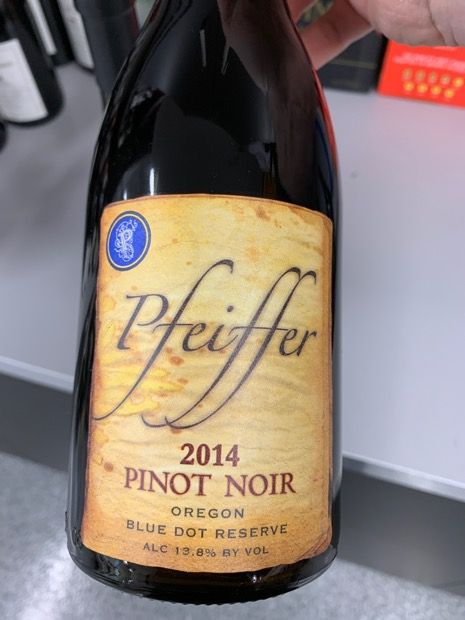 2014 Pfeiffer Vineyards Pinot Noir Blue Dot Reserve, USA, Oregon ...