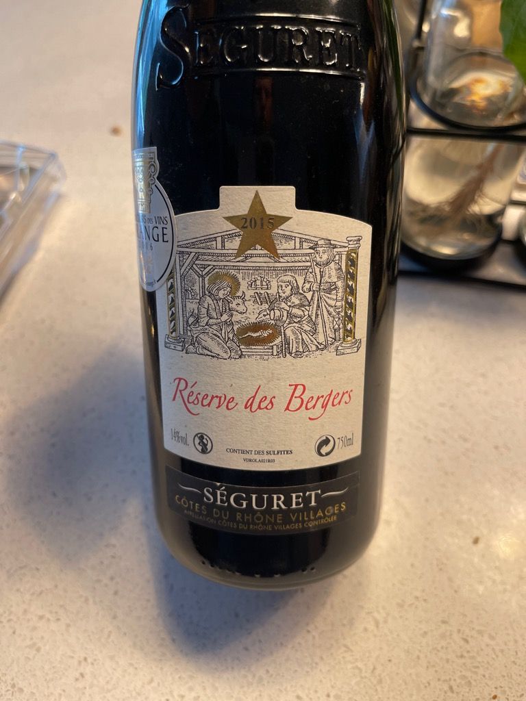 2015 Les Vignerons de Roaix-Séguret Côtes du Rhône Villages Séguret ...