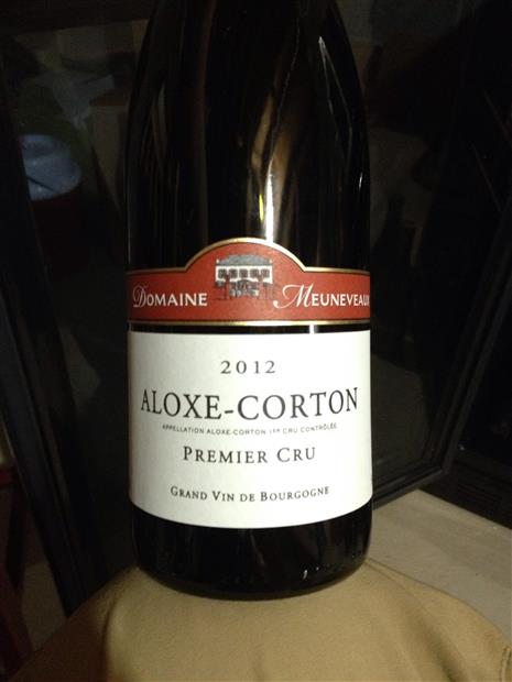 NV Domaine Meuneveaux Aloxe-Corton 1er Cru, France, Burgundy, Côte de ...