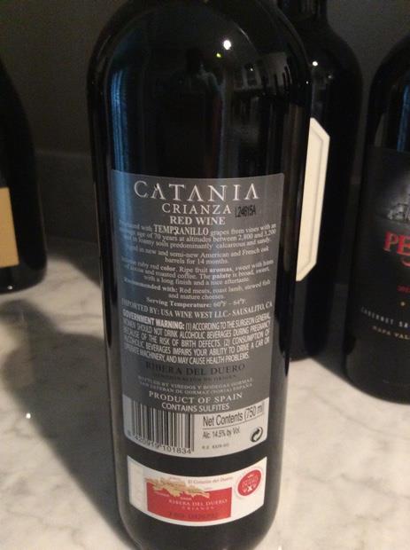 2012 Viña Gormaz Ribera del Duero Catania Crianza, Spain, Castilla y ...