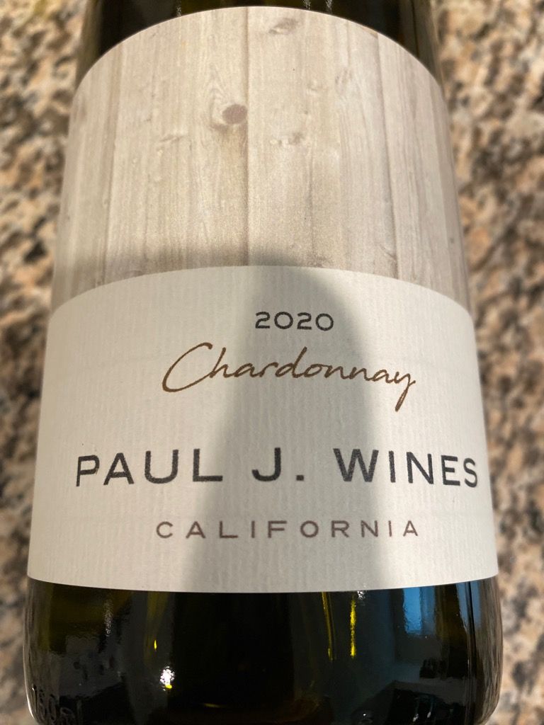 2020 Paul J. Wines Chardonnay, USA, California - CellarTracker